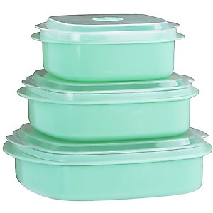 Calypso Basics, Microwave Cookware & Storage Set, Adjustable Vent on Lids