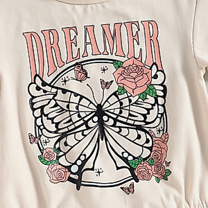 sdghg 0-18M Infant Baby Girl Short Sleeve Romper Spring Summer Bodysuit Headband Romper Butterfly Jumpsuit Bubble Bodysuit (Apricot, 0-3 Months)