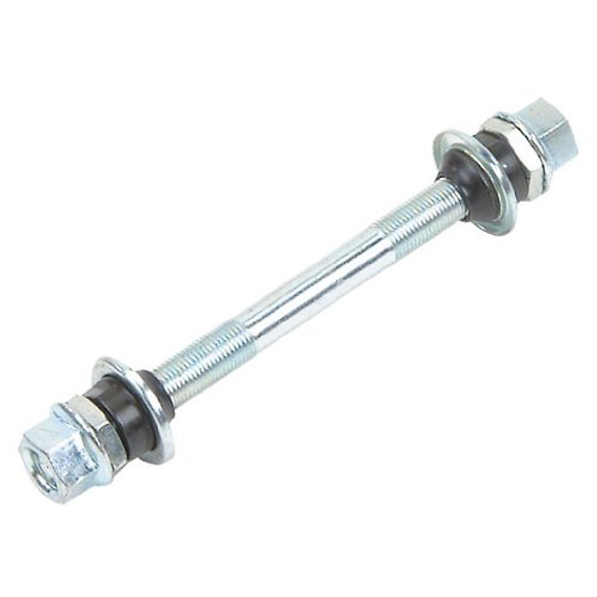 Alta Bike Front Hub Axle 3/8" x 140mm Long, Multiple Colors (Chrome)