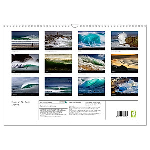 Cornish Surf and Storms (Wall Calendar 2024 DIN A3 Landscape), CALVENDO 12 Month Wall Calendar