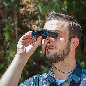 Barska Lucid View 10x25 Classic Compact Binoculars for Outdoor Travel Hunting Hiking Events