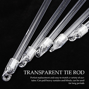 Cabilock Window Blinds Window Blinds Curtain Opener 6pcs Household Blind Wand Vertical Blind Rod Replacement Window Blind Stick Blind Supply Window Blind Tilt Wand White Curtains White Curtains