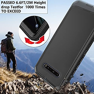 Asuwish Phone Case for LG V60 ThinQ V60ThinQ 5G G9 Thin Q with Tempered Glass Screen Protector and Cell Cover Hybrid Rugged Shockproof Hard Protective Accessories LGV60 V 60 60ThinQ 60V Women Black