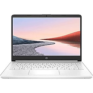 2021 Newest HP Premium 14-inch HD Laptop, Intel Dual-Core Processor Up to 2.8GHz, 8GB RAM, 64GB eMMC Storage, Webcam, Bluetooth, HDMI, Wi-Fi, White, Windows 10 with 1 Year Microsoft 365 (Renewed)