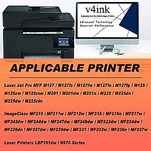v4ink Compatible Toner Cartridge Replacement for Canon 137 CRG137 for Canon imageCLASS MF212w MF216N MF227DW MF229DW MF232w MF236N MF244dw LBP151dw D570 MF210 MF220 MF230 MF240 Series Printer (4Packs)
