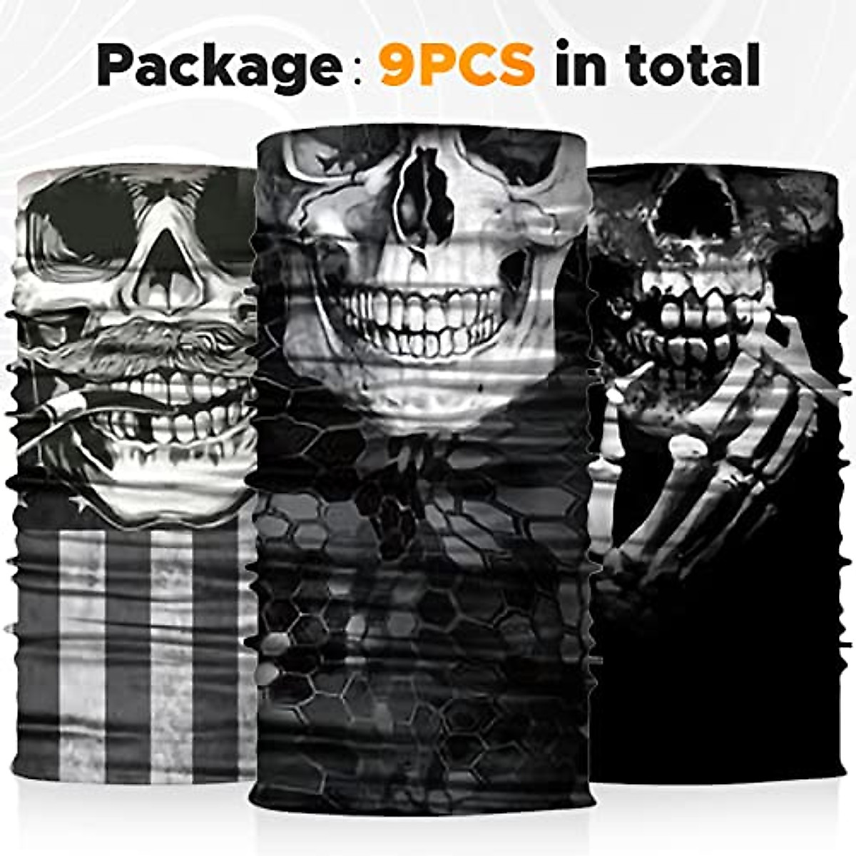 JOEYOUNG Headwear, Bandana, Neck Gaiter Head Wrap Headband Balaclava Magic Scarf