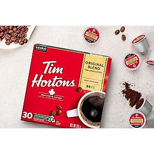 Tim Hortons Single Serve Coffee Original Blend K-Cup Pods for Keurig Coffee Makers (30 K-Cups)