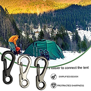 ZGQHZR 30Pcs Mini Alloy Carabiner Clip Tiny Spring Snap Hook Carabiners Zinc Alloy Mini Paracord Hook Keychain Claps EDC for The Keychain,Backpack,Decoration Hanging,Dog Leashes