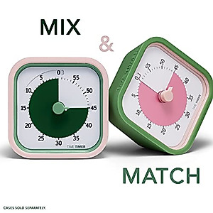 TIME TIMER Home MOD - 60 Minute Kids Visual Timer Home Edition - for Homeschool Supplies Study Tool, Timer for Kids Desk, Office Desk and Meetings with Silent Operation (Fern Green)