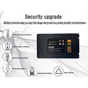 SCESMIA 6800mAh Replacement Barcode Scanner Battery fo Datalogic Skorpio X3 X4 Series fits Part no BT-0016 94ACC0046 94ACC0048