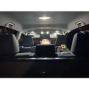BRISHINE White LED Interior Light Kit for Toyota RAV4 2006 2007 2008 2009 2010 2011 2012 2013 2014 2015 Super Bright 6000K Interior LED Light Bulbs Package + License Plate Lights and Install Tool