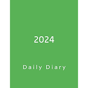 2024 Daily Planner One Page Per Day: 12 Month Organizer, Calendar 12 Months, Jan to Dec 2024, 8.5" x 11", 374 pages