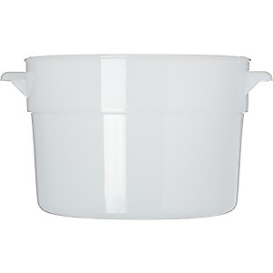 Carlisle FoodService Products BPA-Free Bains Marie Round Storage Container, 2 Quart, White