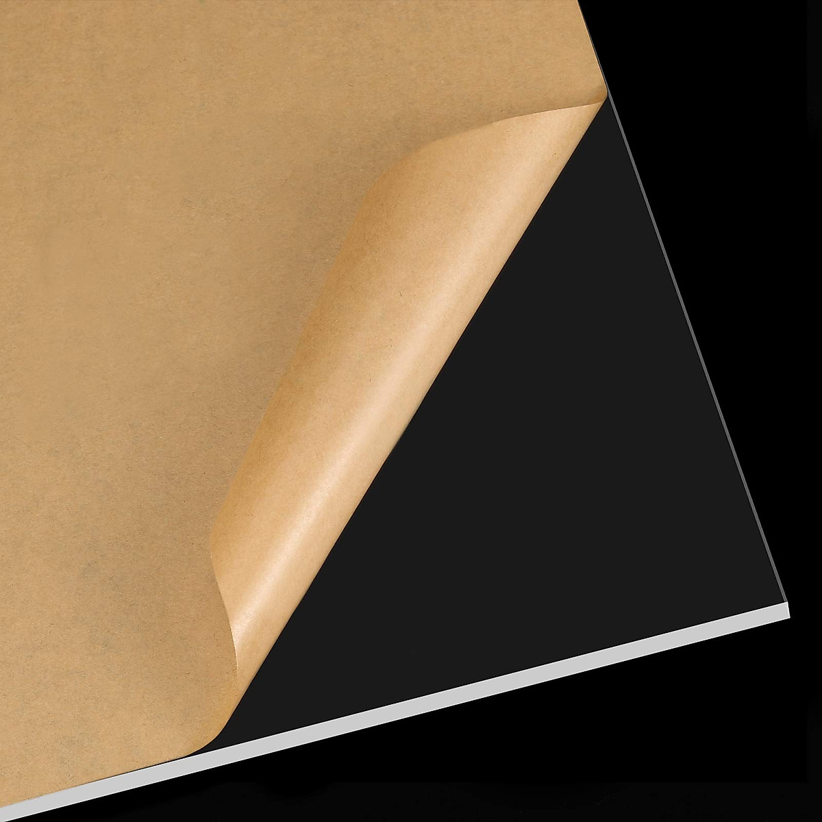 ZEONHAK 5 PCS 12 x 12 x 1/4 Inches Clear Acrylic Sheet, Transparent Plastic Plexiglass Board with Protective Film for Signs, Crafts, DIY Display Projects and More