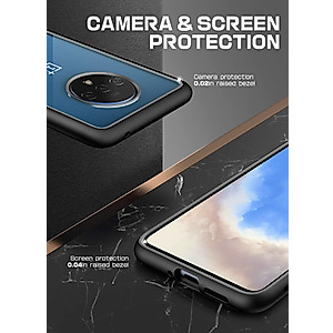 SUPCASE Unicorn Beetle Style Slim Clear Case for OnePlus 7T - Black