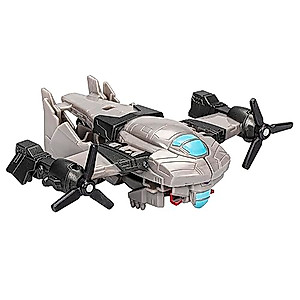Transformers Toys EarthSpark 1-Step Flip Changer Megatron, 4-Inch Action Figure, Robot Toys for Ages 6 and Up