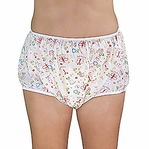 Rearz - Plus Size Plastic Pants - White Butterfly (2 Pack) (4X-Large)