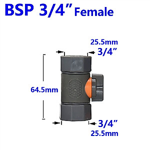 nezih 1 Inch Garden Hose Quick Connector Stopwater Connector Garden Tap Water Coupler Watering Pipe Fitting 1Pcs (Color : P)