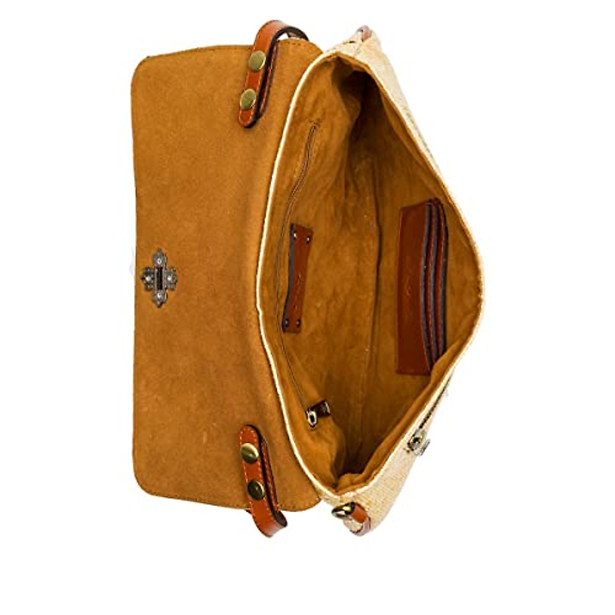 Patricia Nash Caprina Clutch Crossbody - Natural Diamond Weave