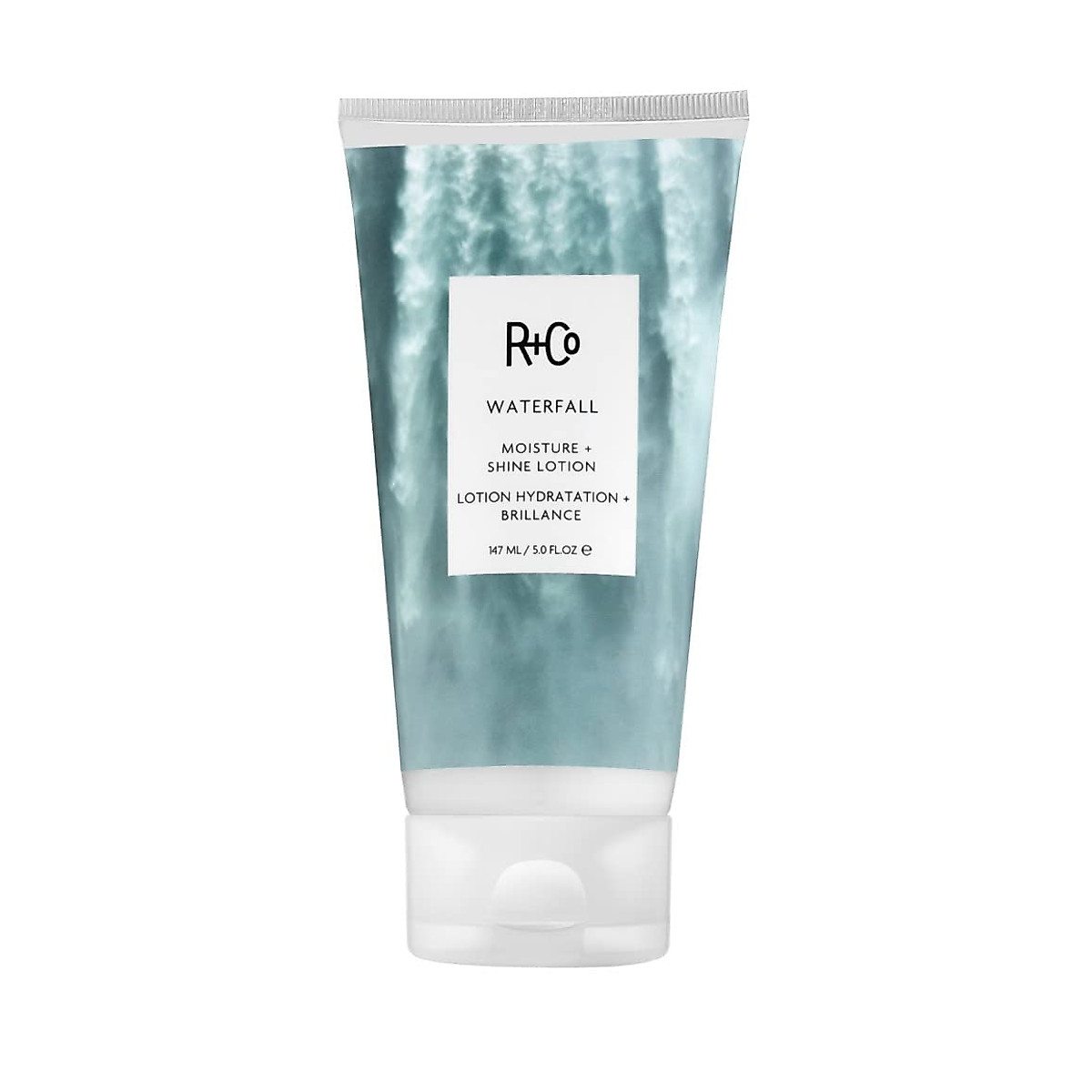 R+Co Waterfall Moisture and Shine Lotion | Lightweight Hair Hydration + Softness | Vegan + Cruelty-Free | 5 Fl Oz