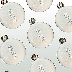 BruMate Glitter Women's Flask - 5oz Stainless Steel Flask for Liquor & Spirits - Pocket & Purse - Cute, Girly - Ideal Gift for Women (Glitter White)