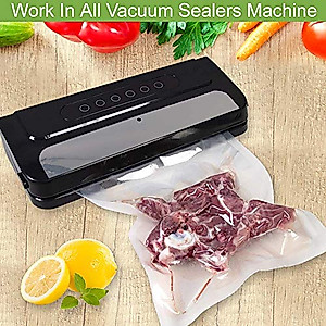 MakMeFre 6 Pack 8"x20'(3Rolls) and 11"x20' (3Rolls) Vacuum Sealer Bags Rolls for Food ,Commercial Grade, BPA Free,Puncture Prevention,Great for Sous Vide Cooking