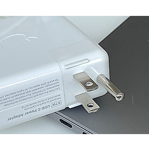 Grounded Duckhead for Apple Mac - No Tingling or Buzzing! - AC Wall Adapter Plug Duck Head 3-pin US Charger for MacBook/iPhone/iPod AC Power Adapter with Ground Prong - Won't Slip from Outlet