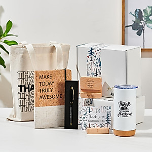 APRBOX Thank You Gifts for Women with Thank You Card Christmas Gifts Employee Appreciation Gifts for Men Office Gift Baskets for Coworker Social Worker Teacher Secretary Anniversary Gift Farewell Gift