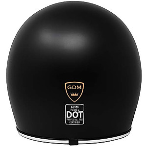 GDM Rebel Retro Vintage Motorcycle Helmet Sahara Package (Large)