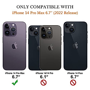 ZADORN Compatible with iPhone 14 Pro Max Case with Screen Protector and Camera Cover,Fashion Designs for Women Girls,Soft TPU Bumper Protective Trendy Phone Case for 6.7",White Floral Sunflowers