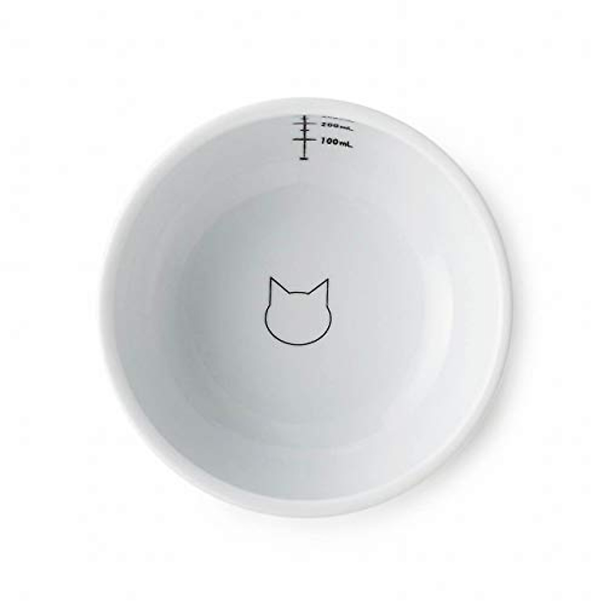 NECOICHI Raised Cat Water Bowl, Elevated, with Measurement Lines, Dishwasher and Microwave Safe (Cat, Extra Tall)