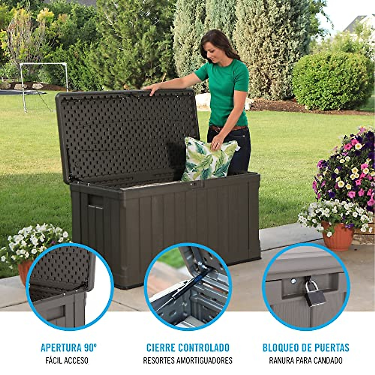 Lifetime 60089 Deck Storage Box, 116 gallon