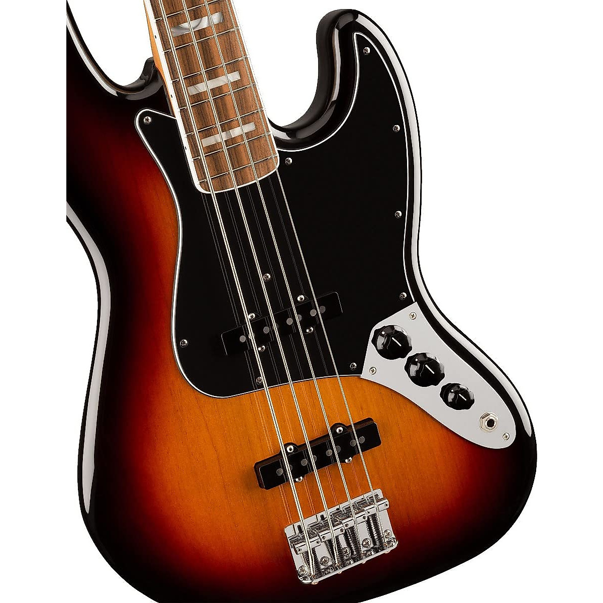 Fender Vintera 70s Jazz Bass, 3-Color Sunburst, Pau Ferro Fingerboard
