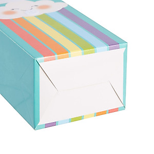 BLUE PANDA 24 Pack Rainbow Treat Bags with Stickers for Rainbow Themed Birthday Party, Baby Shower Decorations (6.5 x 3.75 x 2.6 In)