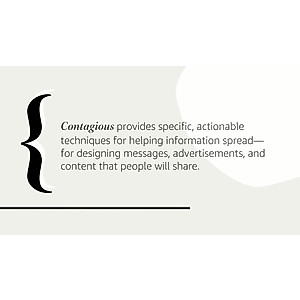 Contagious: Why Things Catch On