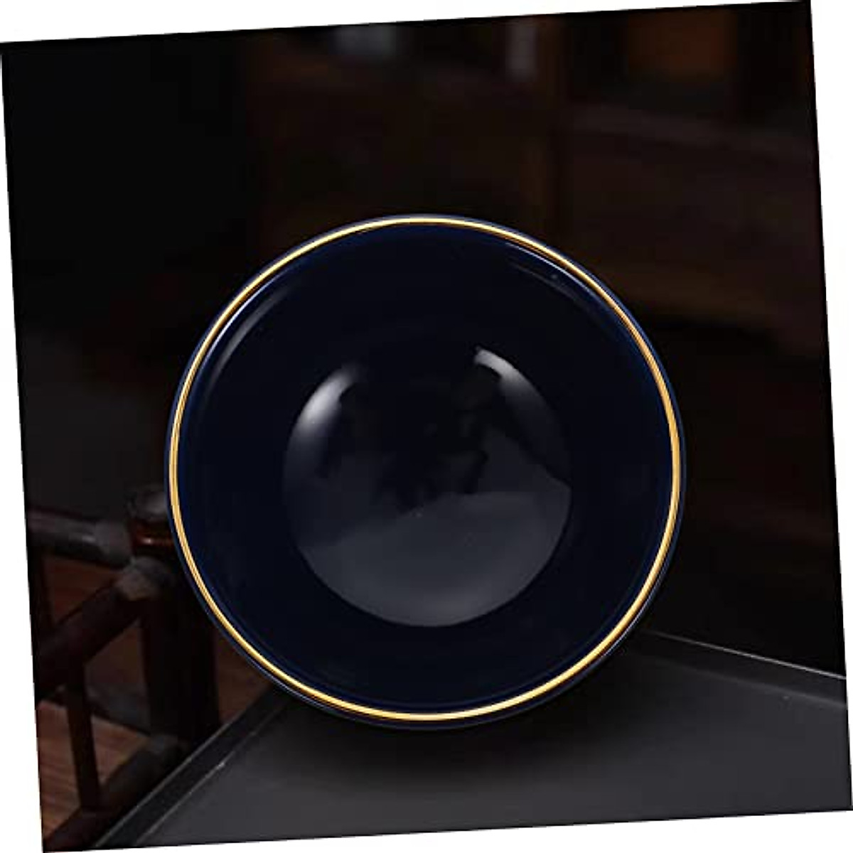 KICHOUSE Footed Dessert Cups Ice Cream Vanilla 1pc Dessert Cup Glass Decorative Bowl Trifle Bowl Small Salad Bowl Shortbread Blue Mini Ceramics Vanilla Pudding Ice Cream Cups