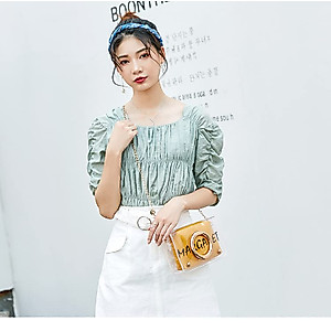 Floette Small Clear Purse Clear Crossbody Bag Clear Handbag Clear Clutch Stadium Approved for Concert Sport Event Festival (A02)