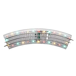 Lionel Lighted FasTrack Electric O Gauge, O36 Curve Track, Pack of 4 , White