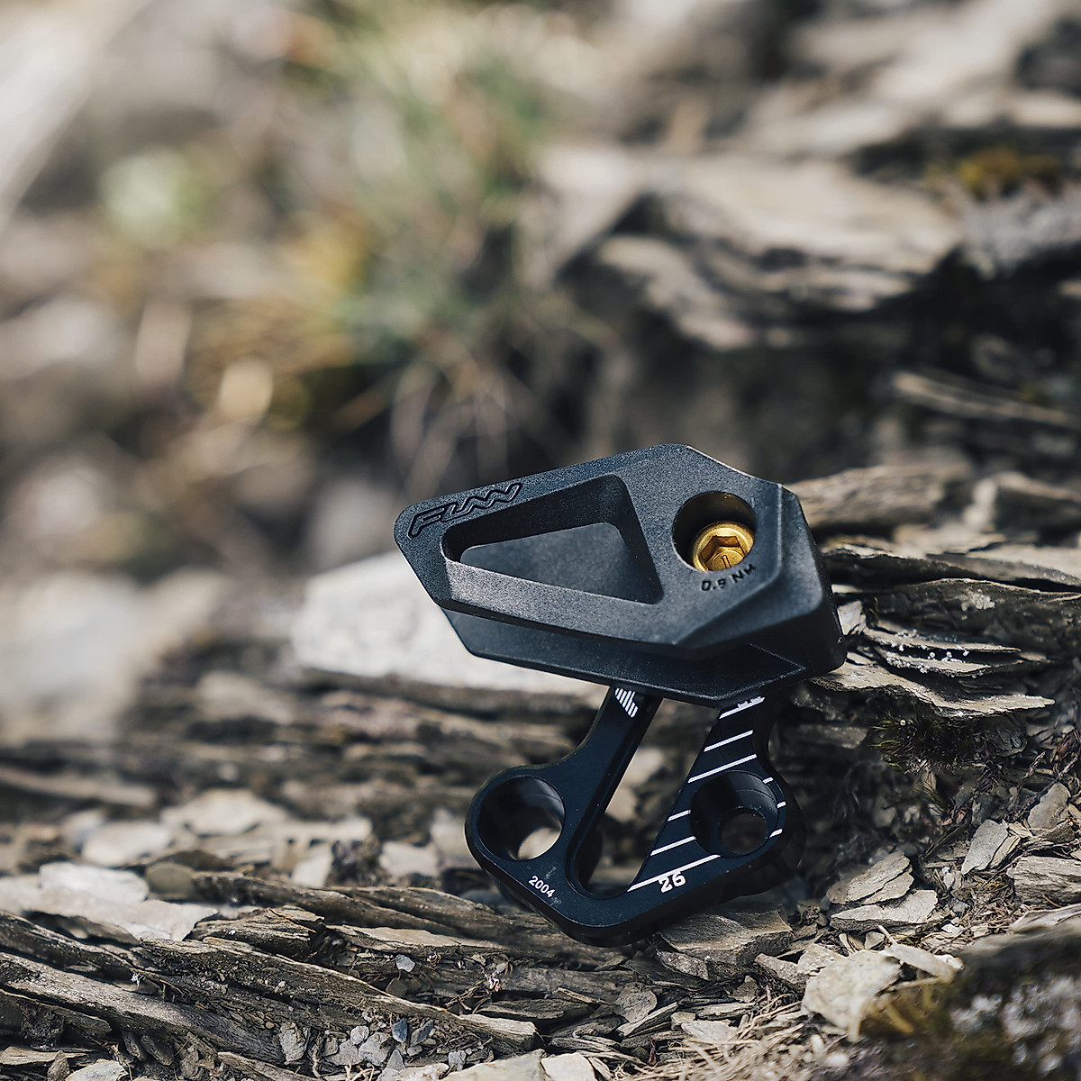 Funn Zippa Lite MTB Chain Guide, E-Type Mount (SRAM S3 Compatible), 26T-36T, Bicycle Chain Protector