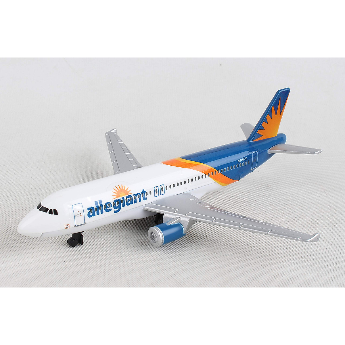 Daron Allegiant Air Airport Playset with Die-Cast Metal Model Airplane with Plastic Parts, Cars and Transportation Toys for Kids Ages 3+