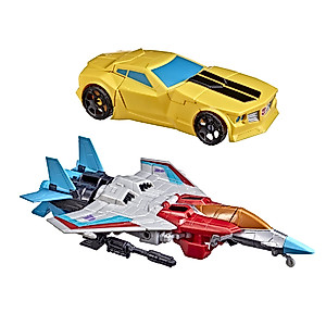 Transformers Toys Heroes and Villains Bumblebee and Starscream 2-Pack Action Figures - for Kids Ages 6 and Up, 7-inch (Amazon Exclusive)