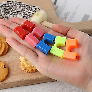 5 Pairs Reusable Chopsticks Holder Non Slippery Chopsticks Helper for Replaceable Practice Chopsticks Heat Resistant for Many Age, Kids, Adult, Beginner, Trainers or Learner (Multi Color)