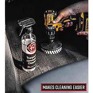 Adam's Carpet Drill Brush Combo - A Cleaning Tool Attachment for Scrubbing/Cleaning Carpet, Upholstery, Leather Seats & Chairs, Floor Mats, Trunk, Furniture, Interior Boat, RV & Car Accessories