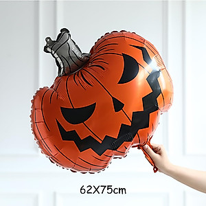 Halloween Balloon Arch Garland Kit 168pcs Large Pumpkin Orange Black White Sand Balloons 3D Bat Stickers for Halloween Party Decorations