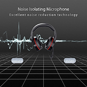 Gaming Headset, Wired Over-Ear Headphone with Noise Canceling Microphone,Stereo Bass Surround Sound, Perfect for PC PS4 PS5 Xbox One Controller