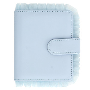 Camera Picture Holder, Universal Mini Film Photo Album with Cute Lace for Display (Blue)