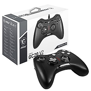 MSI Gaming Wired Dual Vibration Gaming Controller for PC and Android (Force GC20 V2)