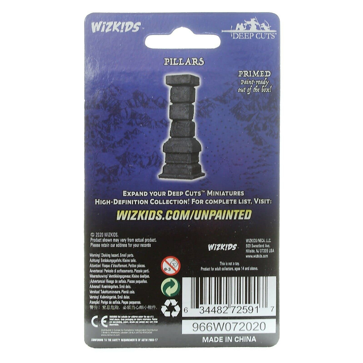 WizKids Deep Cuts Unpainted Miniatures Terrain: Wave 3: Pillars