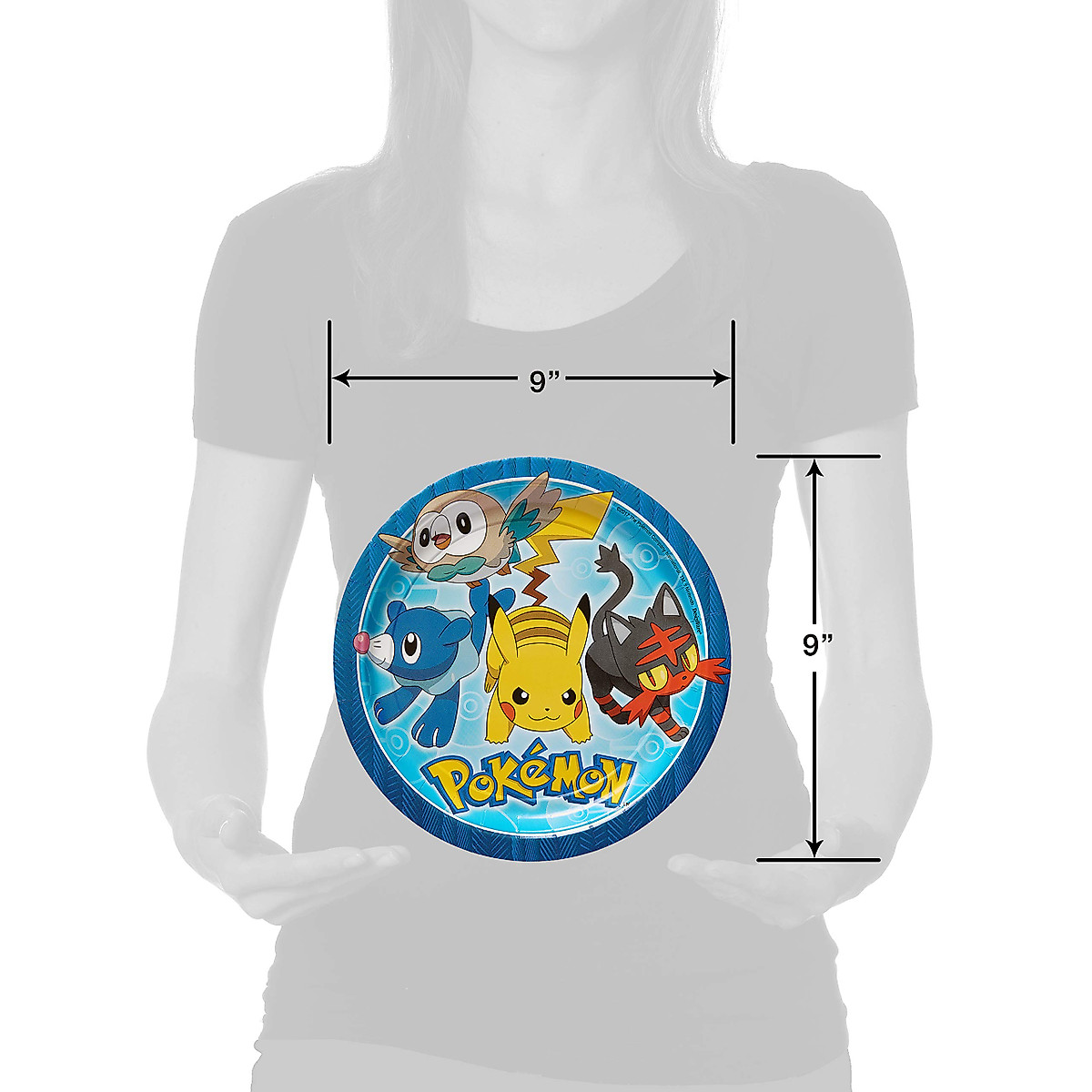 American Greetings Pokemon Party Supplies, Paper Dinner Plates (8-Count)
