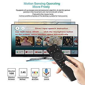 WeChip G20 Voice Remote Wireless Replacement Remote for Nvidia Shield(Versions Before 2019)/PC/Android TV Box/Smart TV